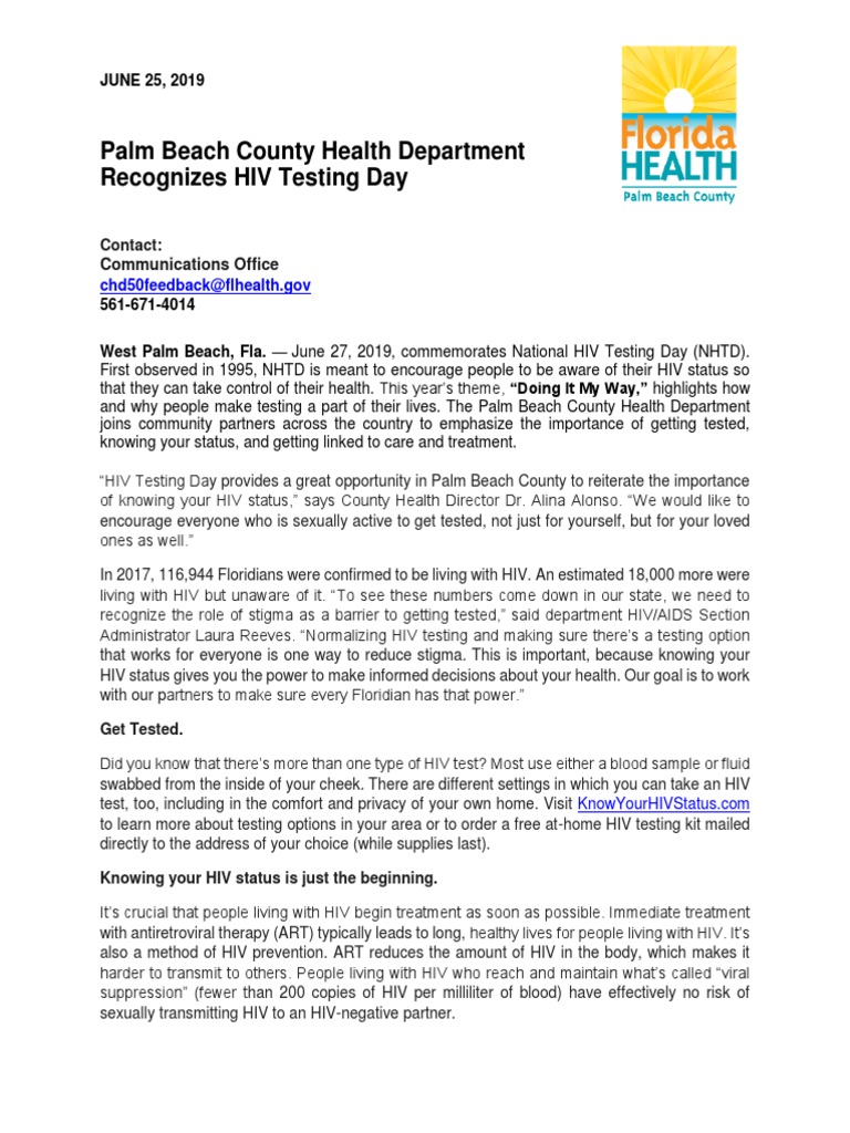 HIV Testing Locations | PDF | Urological Conditions | Hiv/Aids