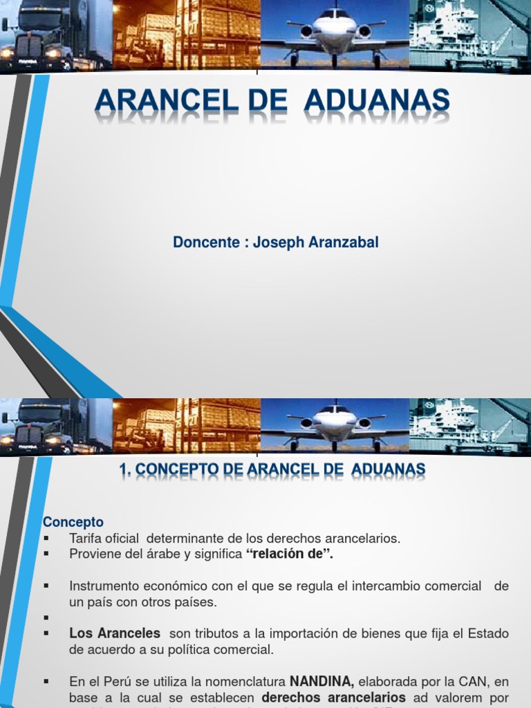 06 Nomenclatura Del Arancel Peruano | PDF | aduana | Arancel