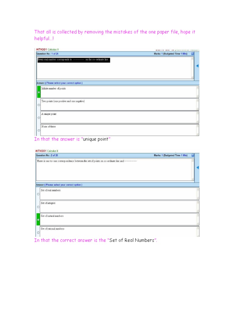 MTH Latest Paper 1 | PDF