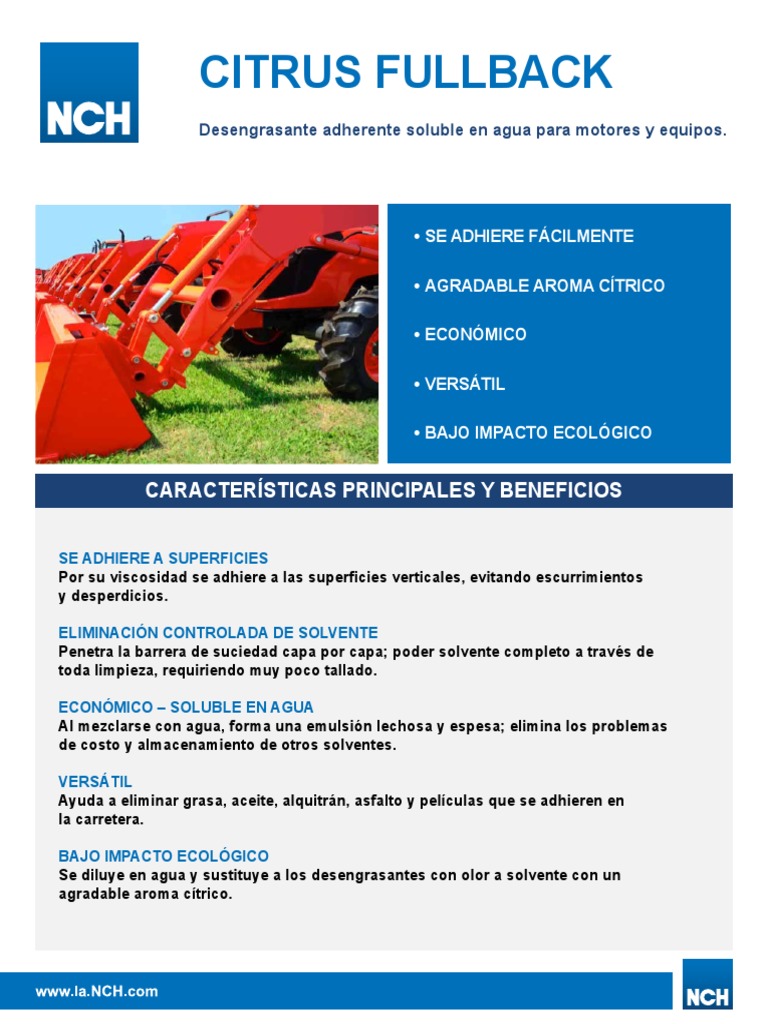 NCH Chemical La A257 Citrus Fullback-Web 2017 | PDF