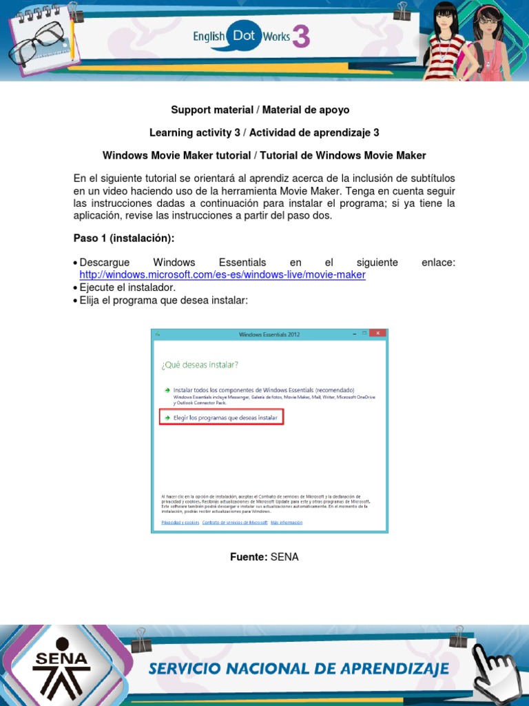 Tutorial Windows Movie Maker | PDF | Informática | Software