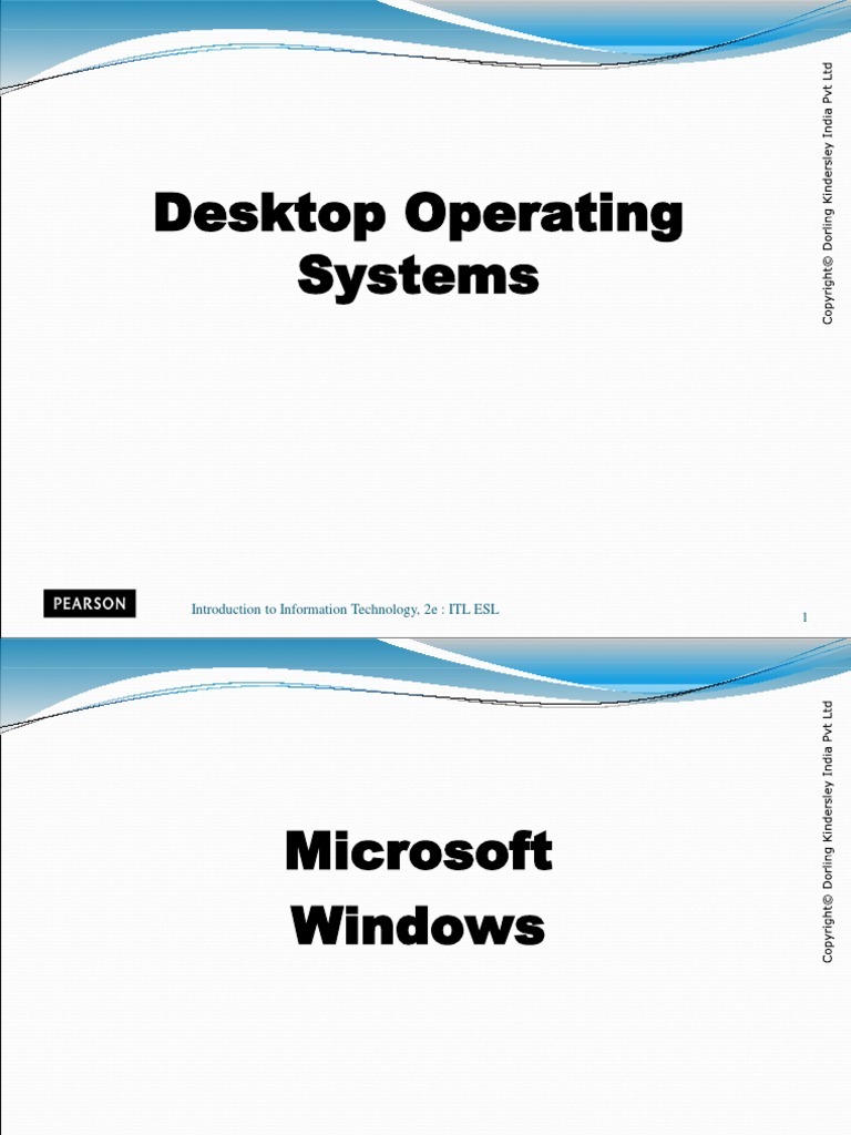 Desktop Operating Systems: 1 Introduction To Information Technology, 2e ...