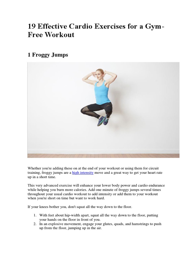 19 Effective Cardio Exercises For A Gym | PDF | Aerobic Exercise ...