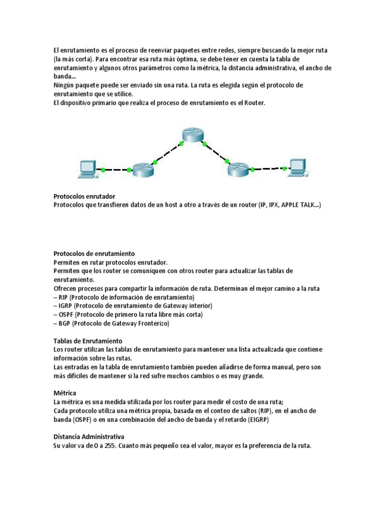 Enrutamiento | Descargar gratis PDF | Enrutador (Computación) | Enrutamiento