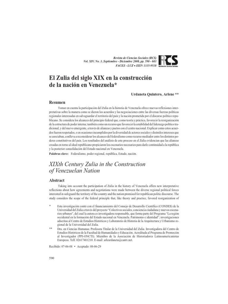 Urdaneta Quintero, Arlene. | PDF | Venezuela | República