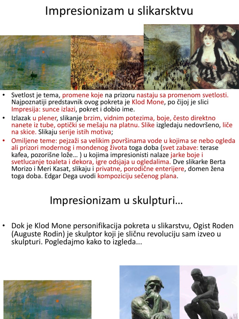 4 3 4 Impresionizam U Skulpturi Ogist Roden | PDF