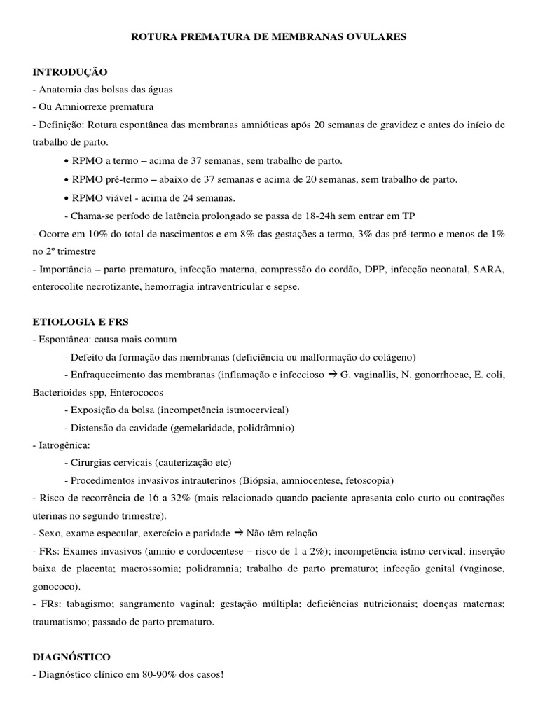 RPMO | PDF | Gravidez | Parto