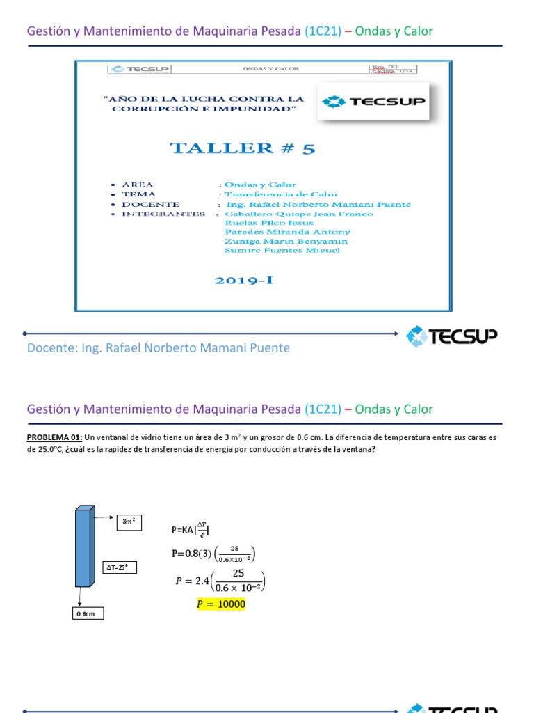 Taller 5 Ondas y Calor | PDF | Calor | Fases de la materia Taller 5 Ondas y Calor | PDF | Calor | Fases de la materia