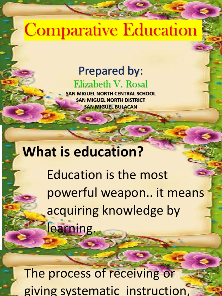 Comparative Education: Prepared by | PDF | Schools | Primary Education