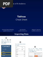 Tableau Cheat Sheet | PDF | Areas Of Computer Science | Data