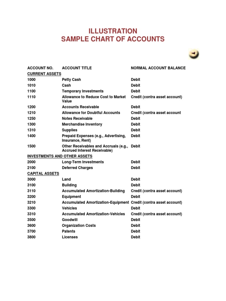 A Comprehensive Chart of Accounts for Tracking Assets, Liabilities ...