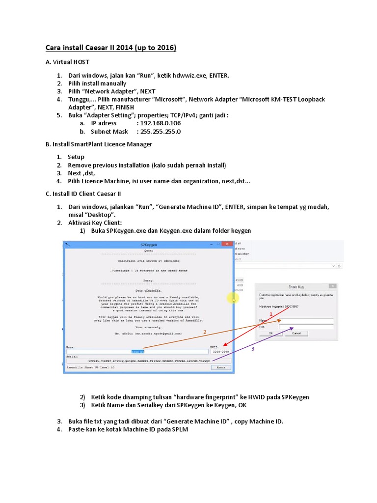 Cara Install Caesar II 2014 | PDF