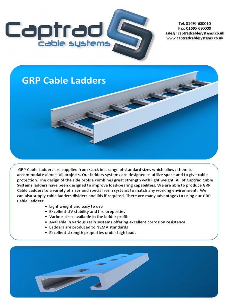 GRP Cable Ladder | PDF | Fiberglass | Materials