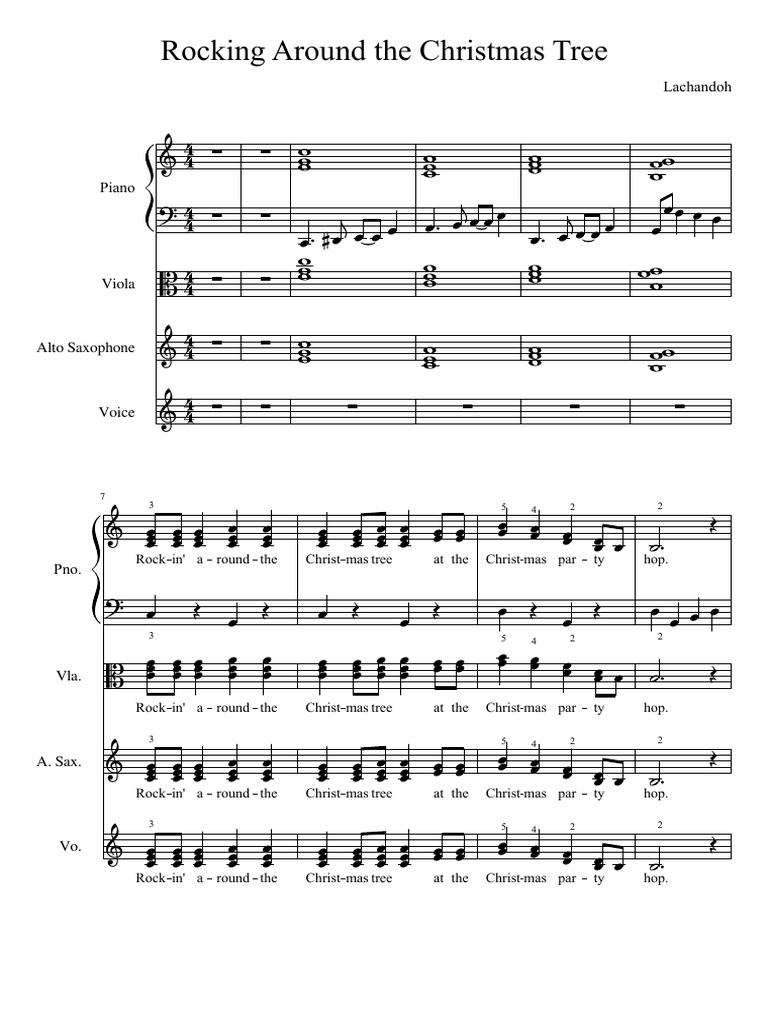 Rocking Around The Christmas Tree | PDF | Saxophone | Musical Instruments