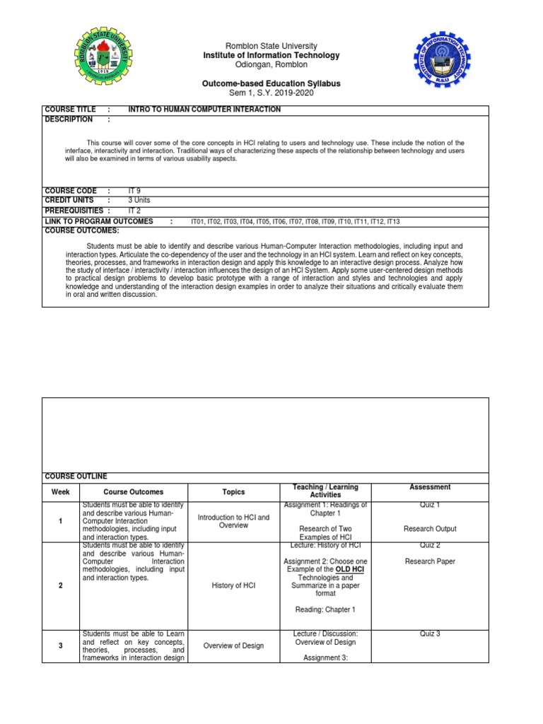 Printed - It9 - Intro To Hci | PDF | Human–Computer Interaction ...