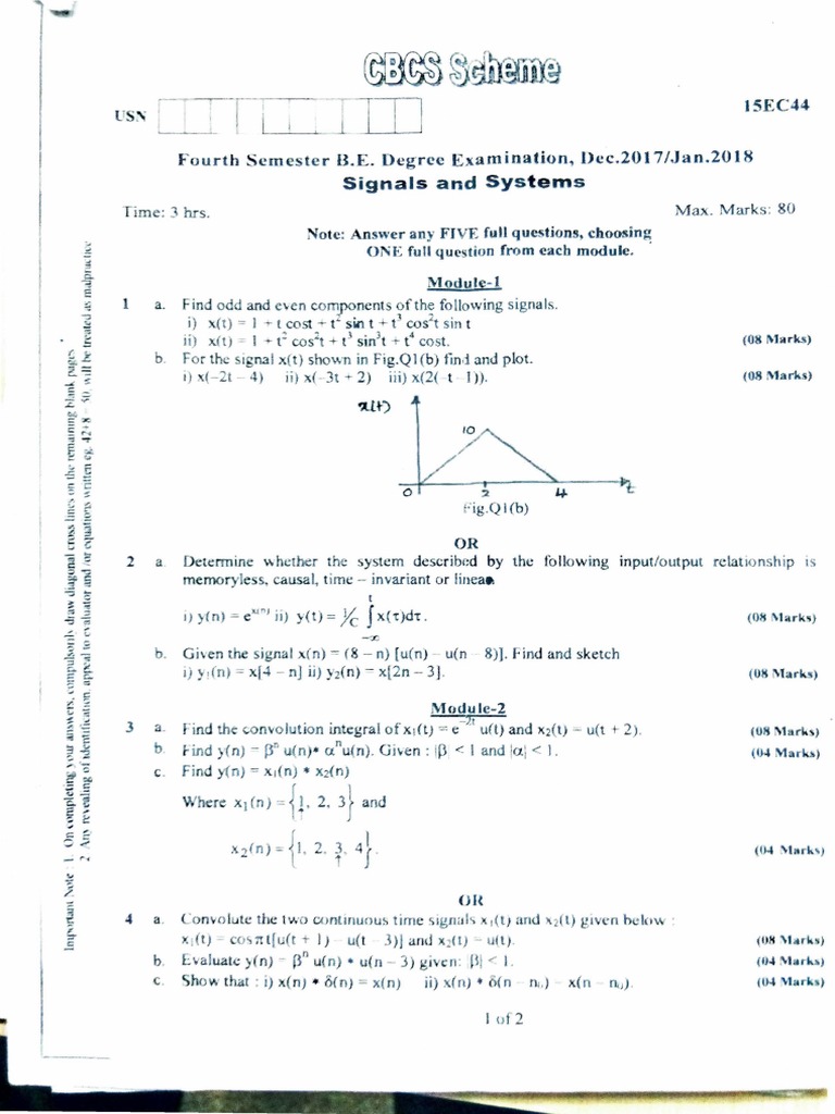 SS Paper 1 PDF | PDF | Digital Signal Processing | Algorithms