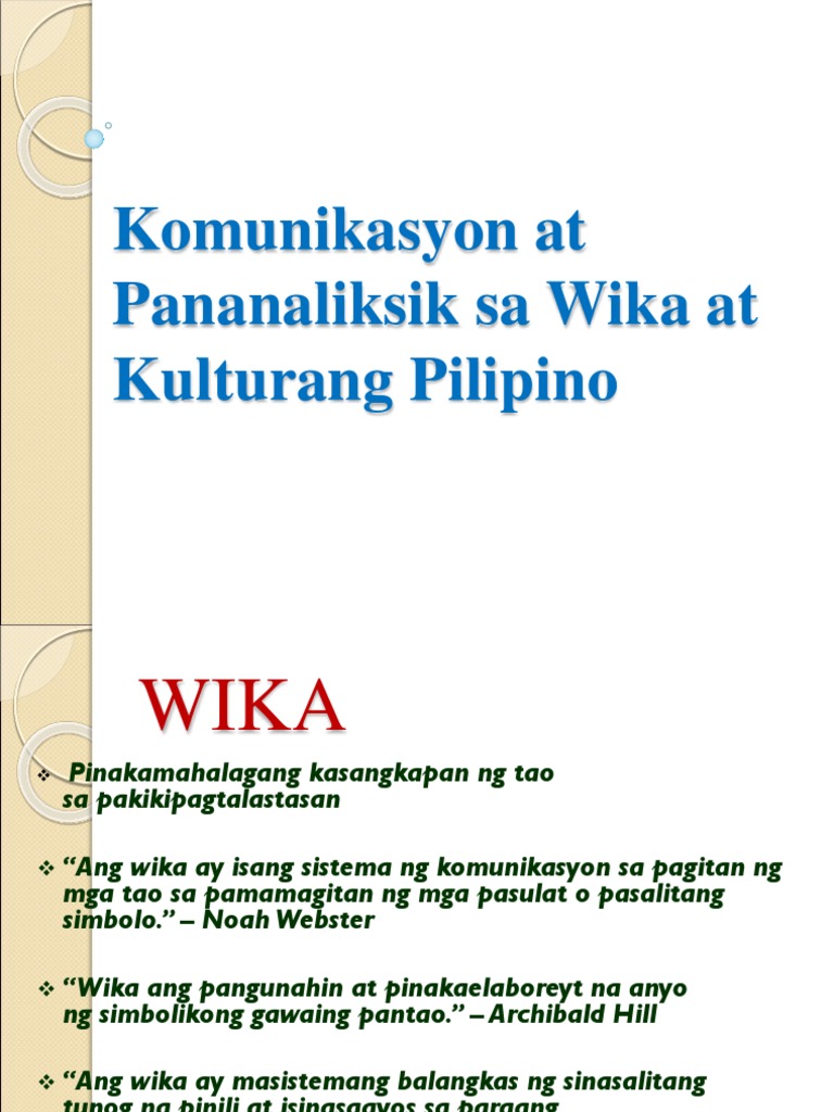 Wika Intro | PDF