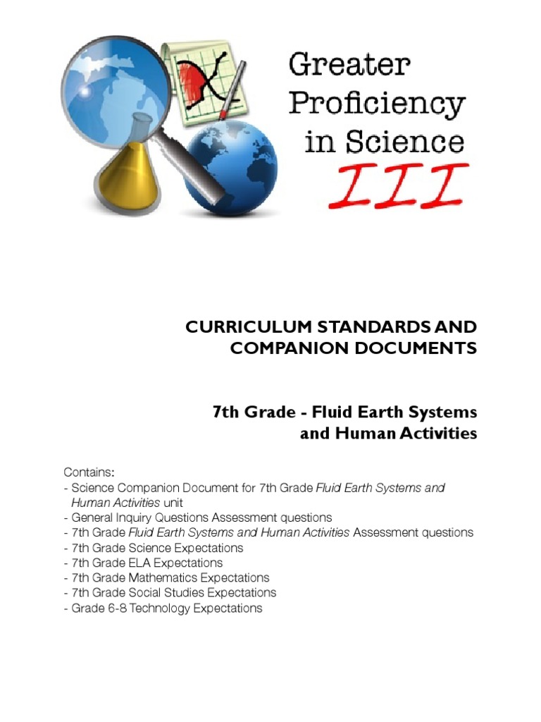 7th Grade Earth Systems | PDF | Atmosphere Of Earth | Water Cycle