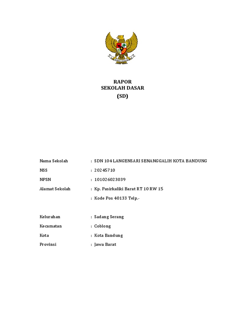 Biodata Rapot Manual | PDF