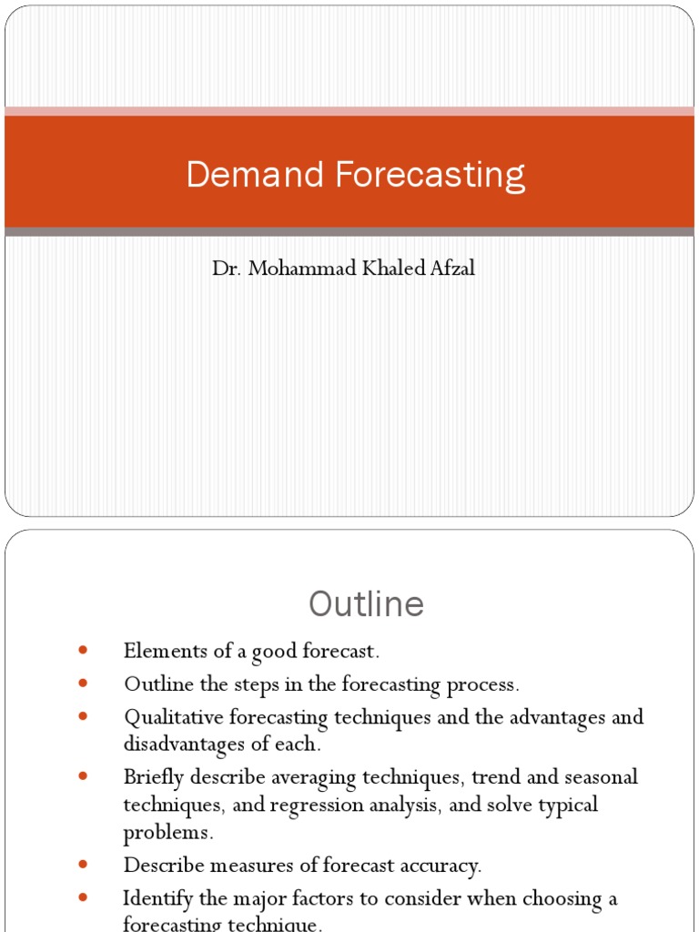 SCM-4-Demand Forecasting - PPT Version 1 | PDF | Forecasting | Moving Average