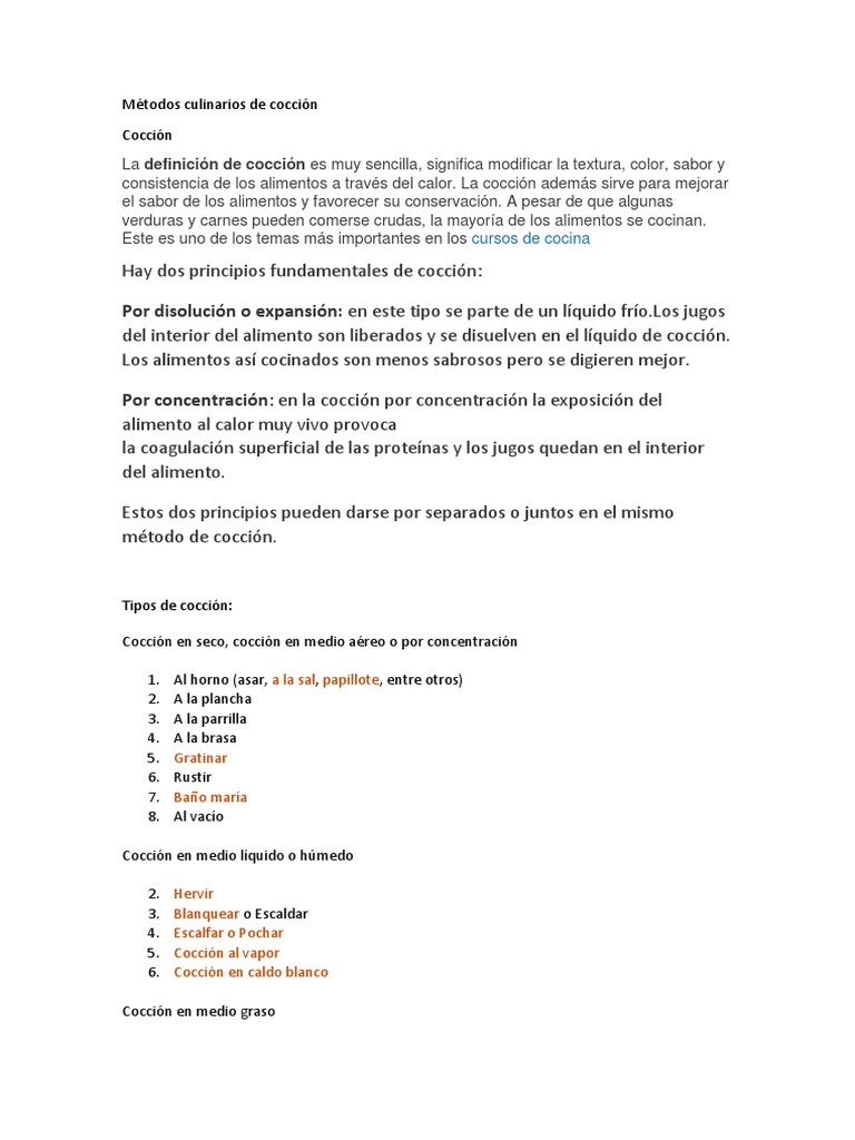 Documento Cocina | PDF | Estofado | Cocinando