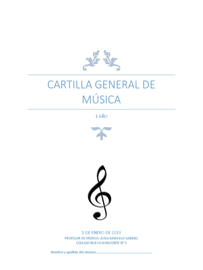 Cartilla de Musica | PDF | Musica Sudamericana | Las artes escénicas