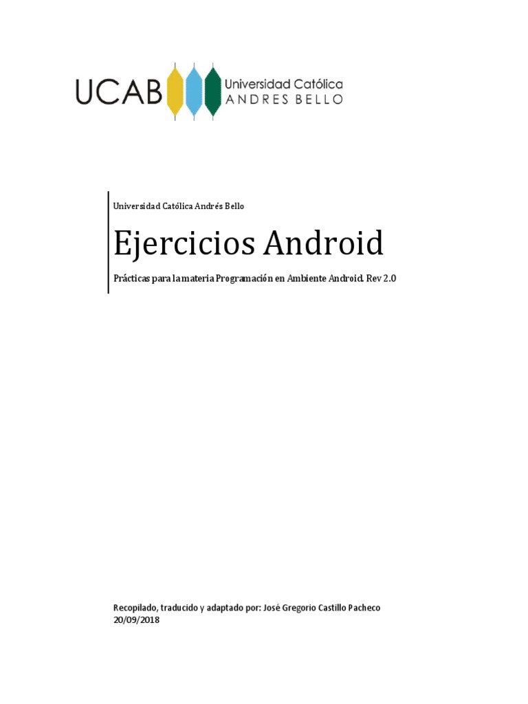 EjerciciosAndroid v3 0 PDF | PDF | Point and Click | Android (sistema ...