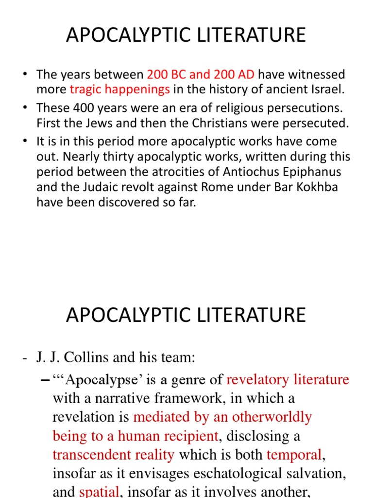 Apocalyptic Literature | PDF | Apocalyptic Literature | Book Of Revelation