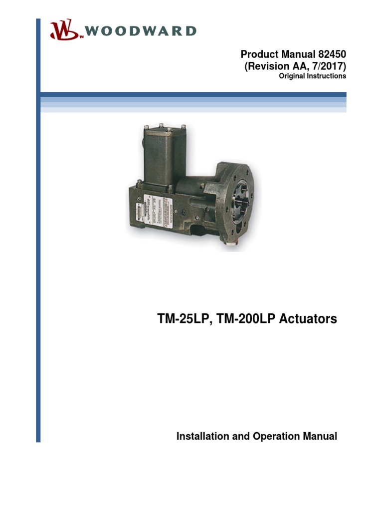 TM25 Technical Manual - 82450_AA | Actuator | Engines | Free 30-day ...