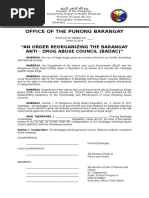 Barangay Anti-Drug Abuse Council (BADAC) Plan of Action (BADPA) | PDF ...