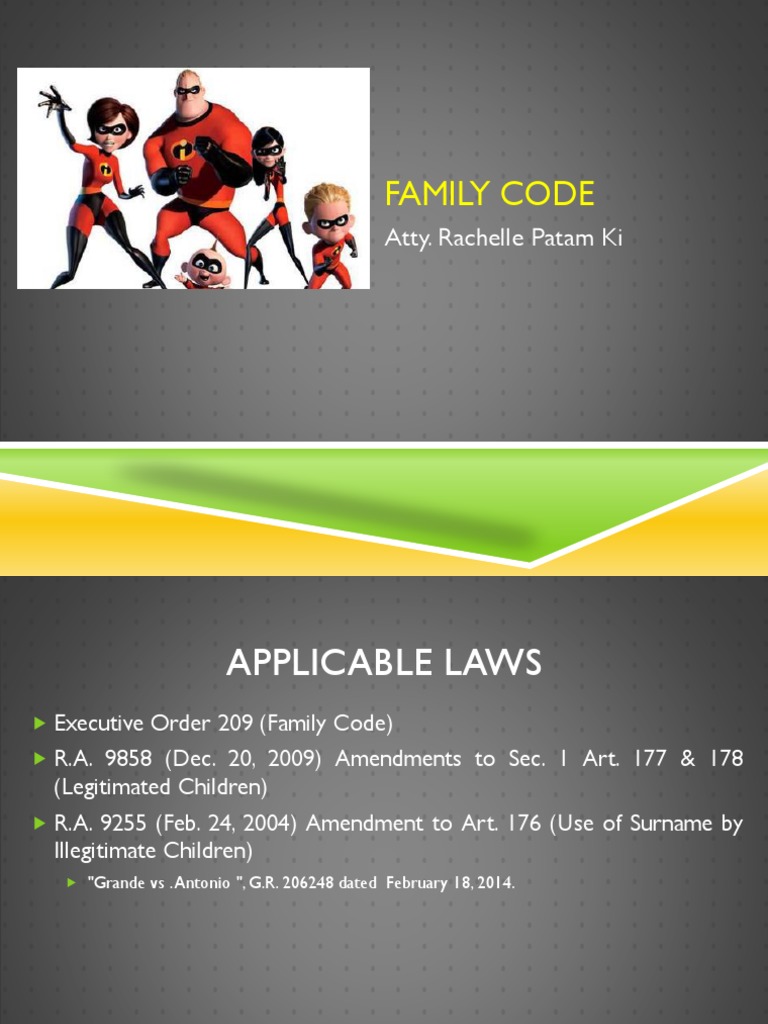 Family Code | PDF | Marriage | Divorce