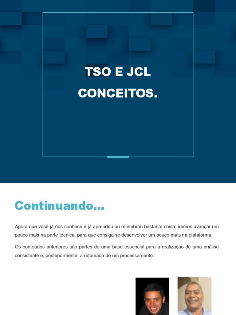 TSO, JCL e Arquivos: Conceitos Fundamentais | PDF | Dados | Sistema ...