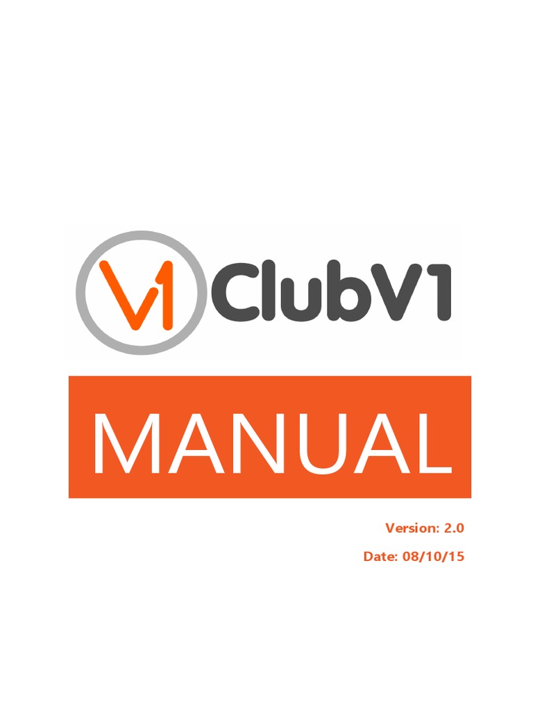 Clubv 1 Manual | PDF | Software | Computing