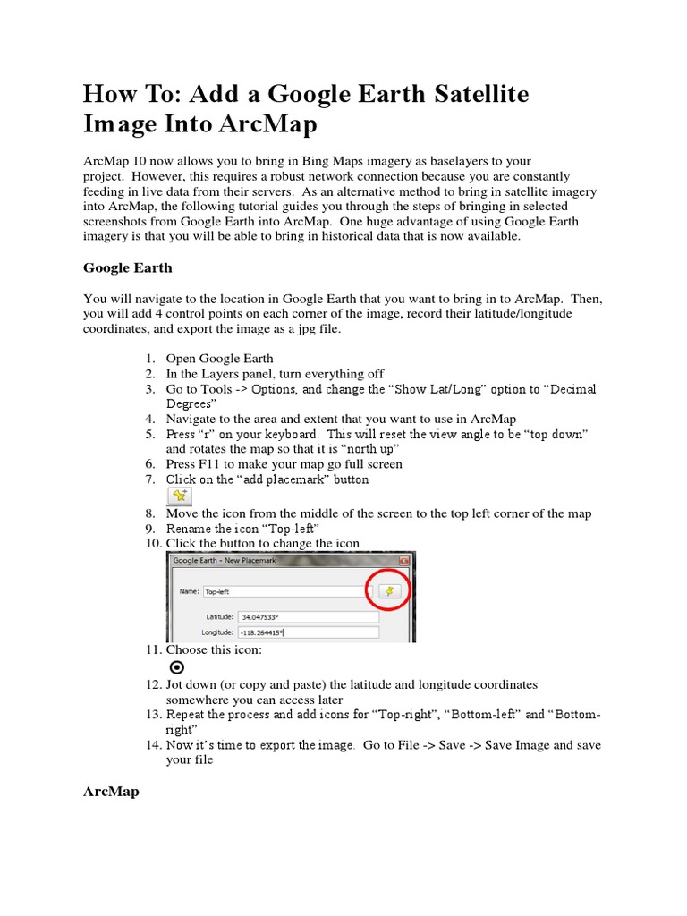 Google Earth To Gis | PDF | Satellite Imagery | Cartography