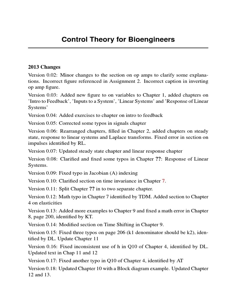 ControlTheory 0 50 PDF | PDF | Mathematical Model | Occam's Razor