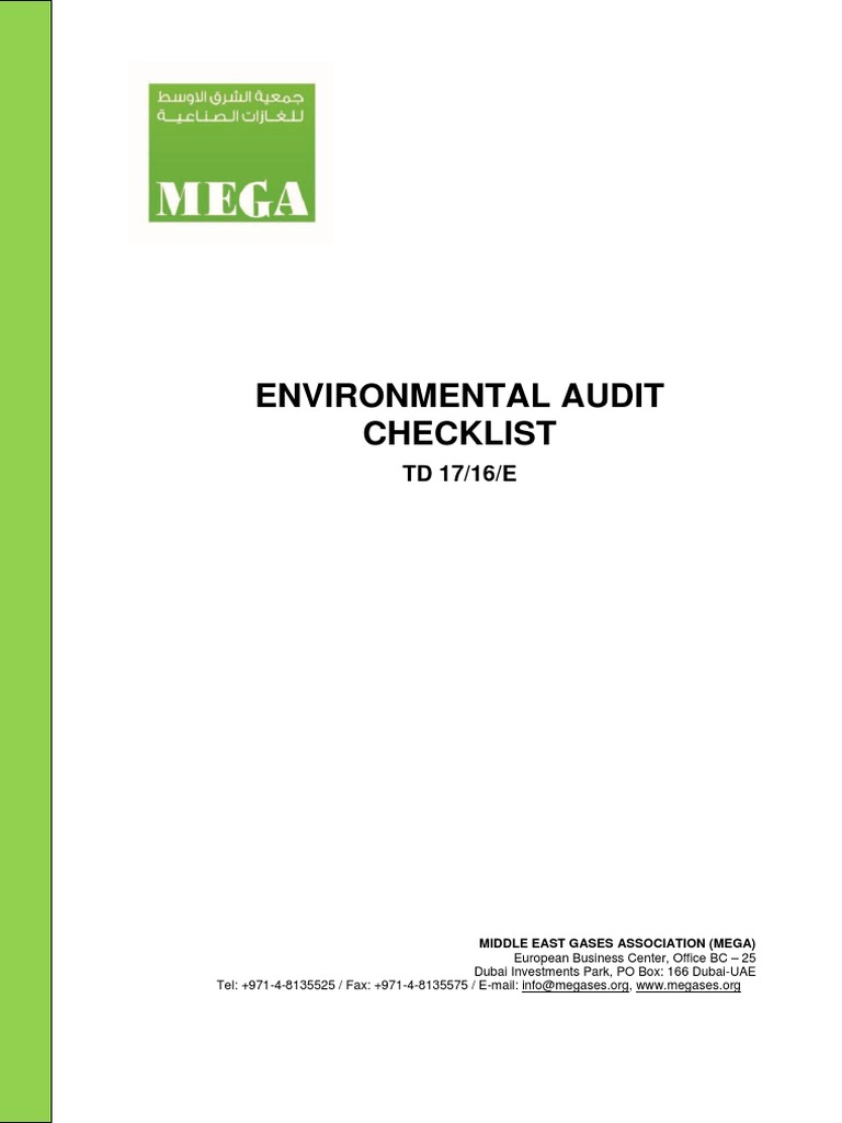 Environmental Audit Checklist Template | PDF | Environmental Resource ...
