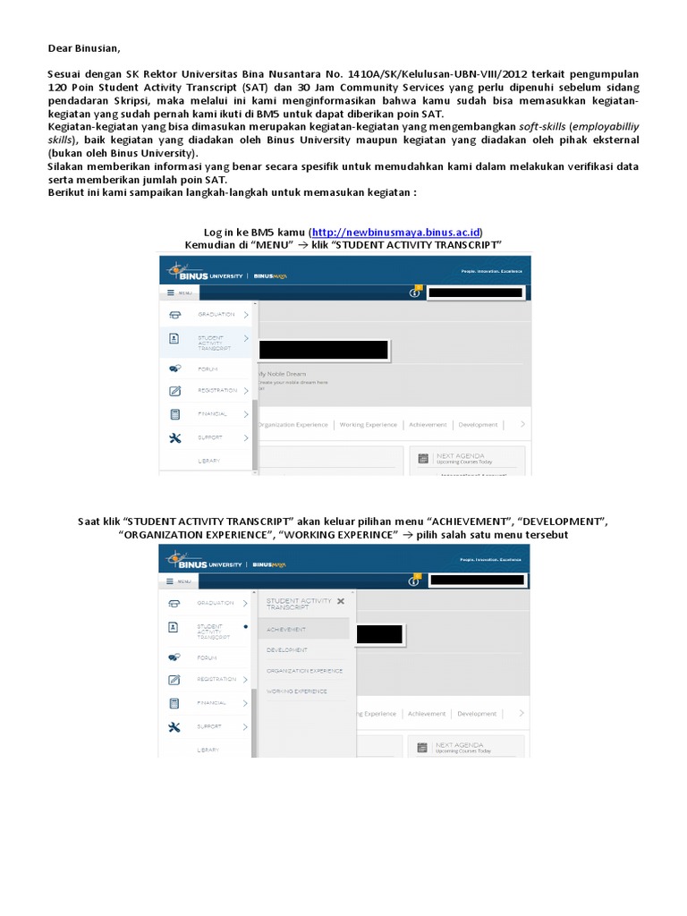 Panduan Input SAT Di BM5 | PDF