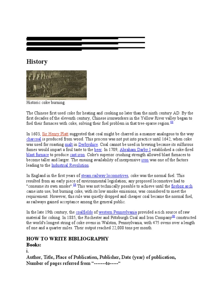 History: Sir Henry Platt | PDF | Coke (Fuel) | Marketing