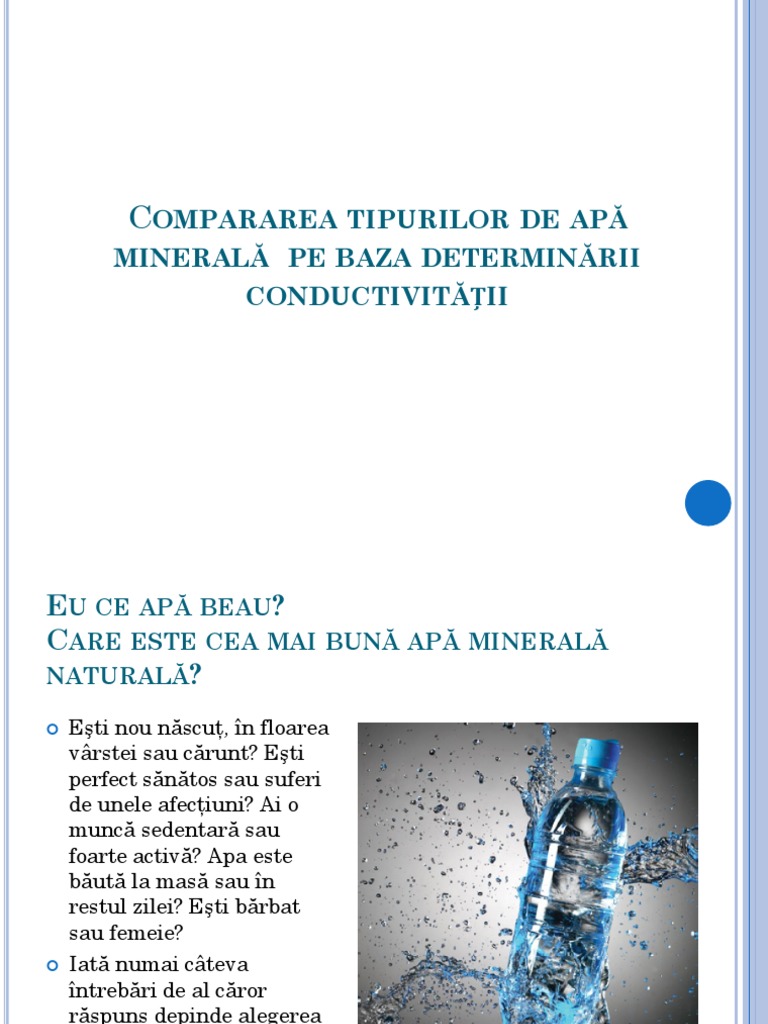 Apa Minerala | PDF