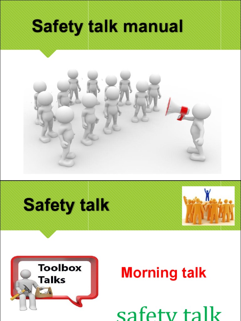 การทำ Safety Talk | PDF