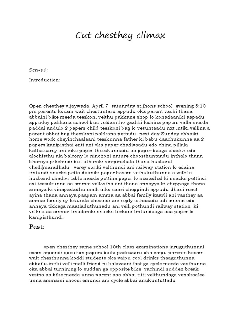 Cut Chesthey Climax | PDF