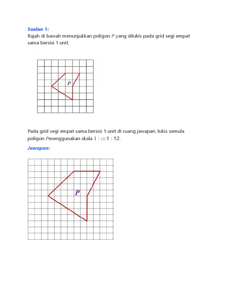 Teknik Menggambar Poligon pada Grid | PDF