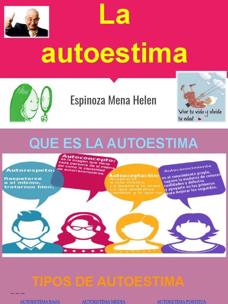 La Autoestima | PDF | Adultos | Ciencias del comportamiento