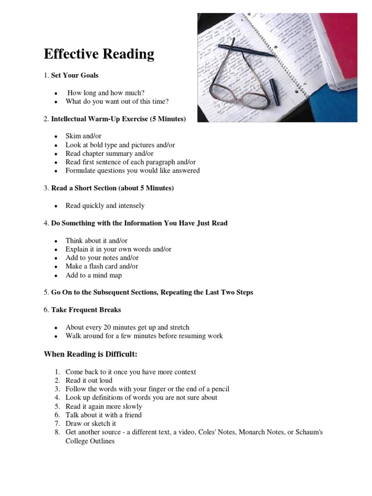 A Step-by-Step Guide to Effective Reading Techniques for Maximizing ...