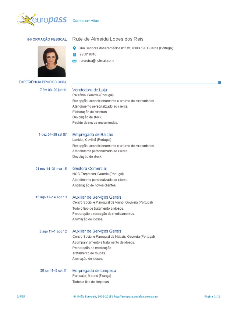 CV Rute Com Foto | PDF | Semiótica | Currículo