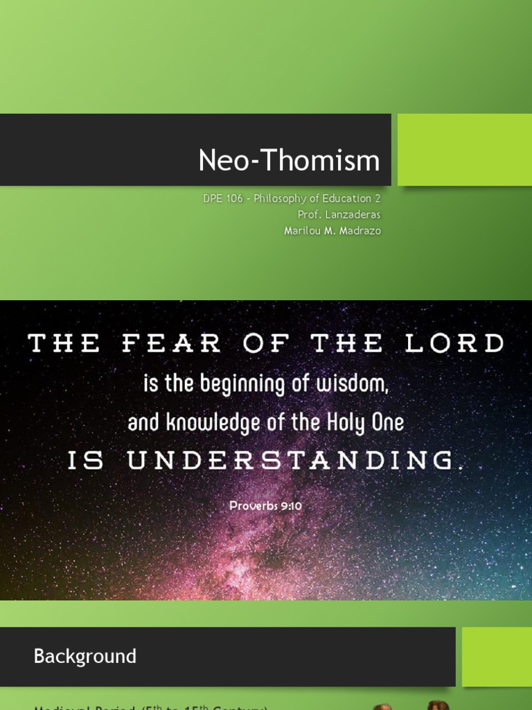 Neo Thomism | PDF | Metaphilosophy | Cultural Anthropology