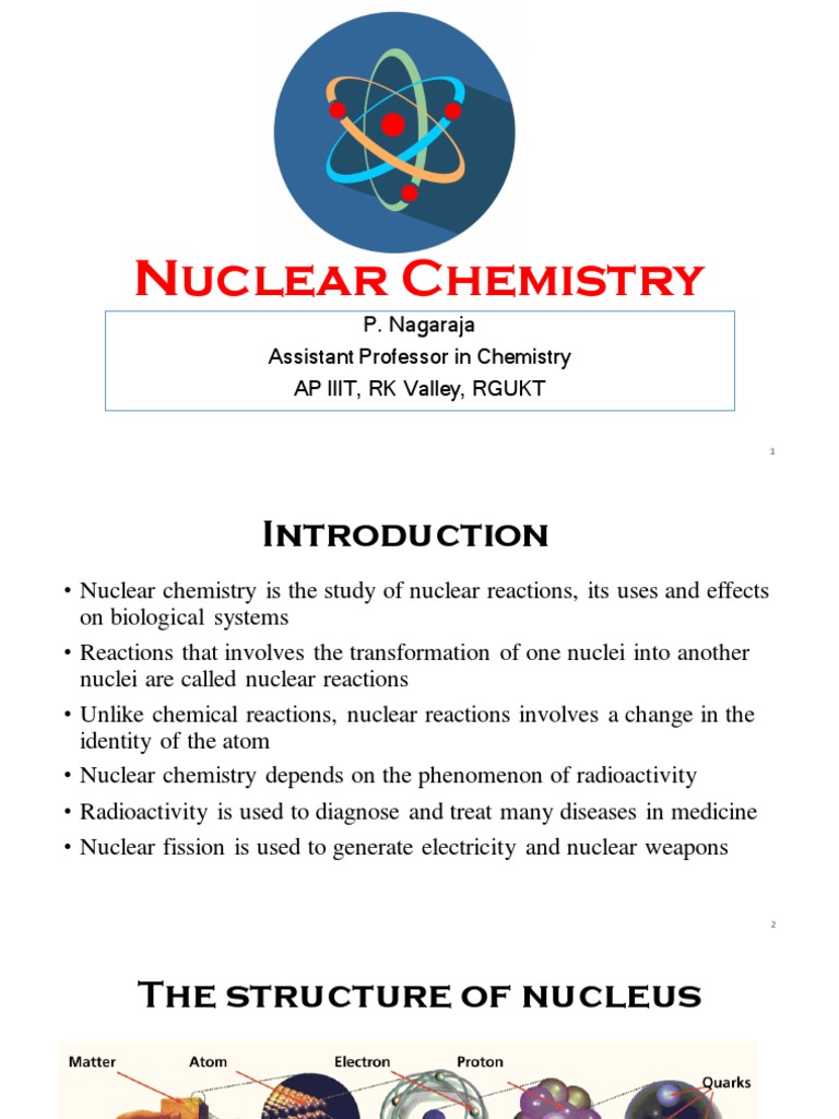 Nuclear Chemistry | PDF | Radioactive Decay | Nuclear Physics