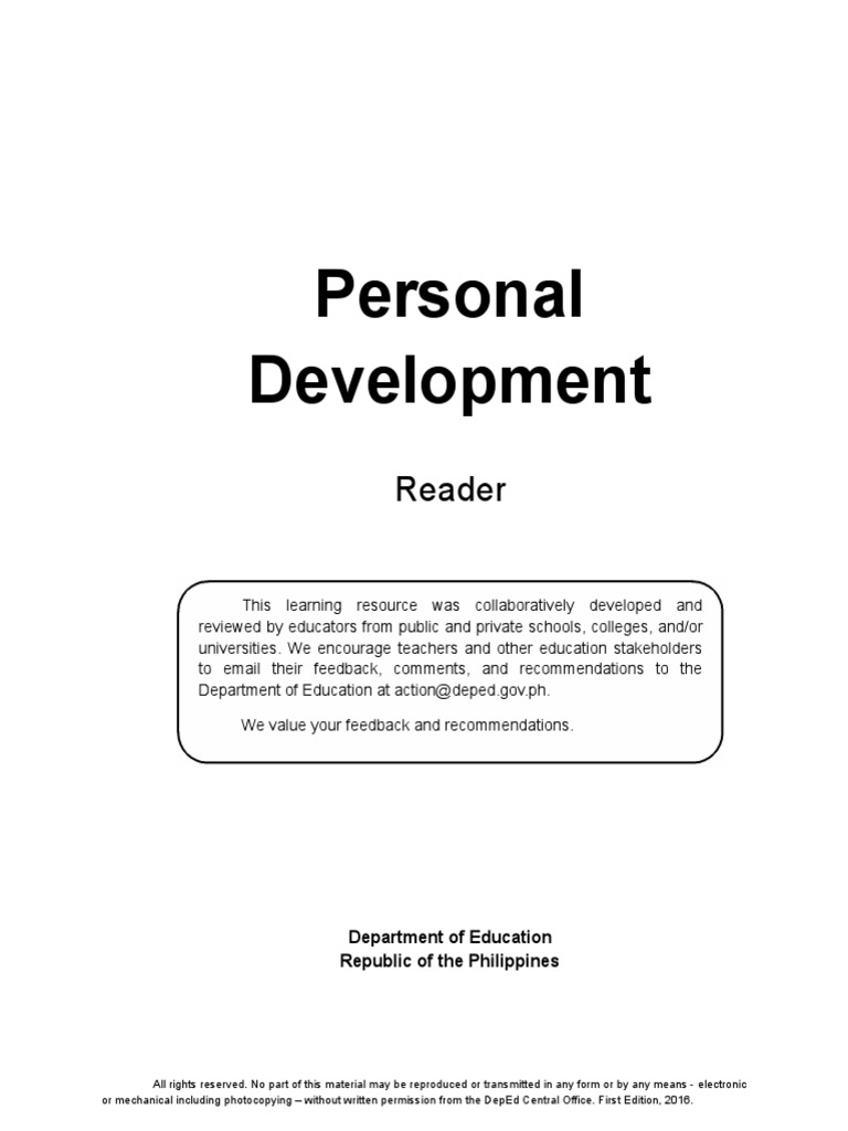 PERDEV Complete | PDF | Emotions | Self