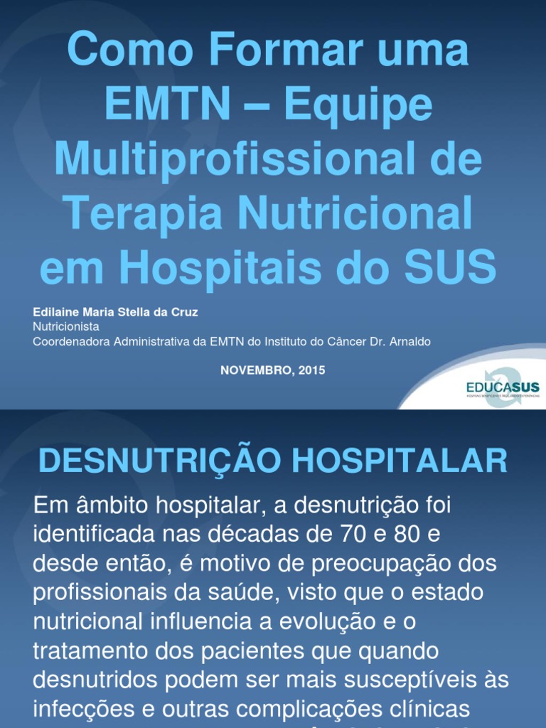 Como Formar Uma EMTN | PDF | Nutricionista | Farmacêutico