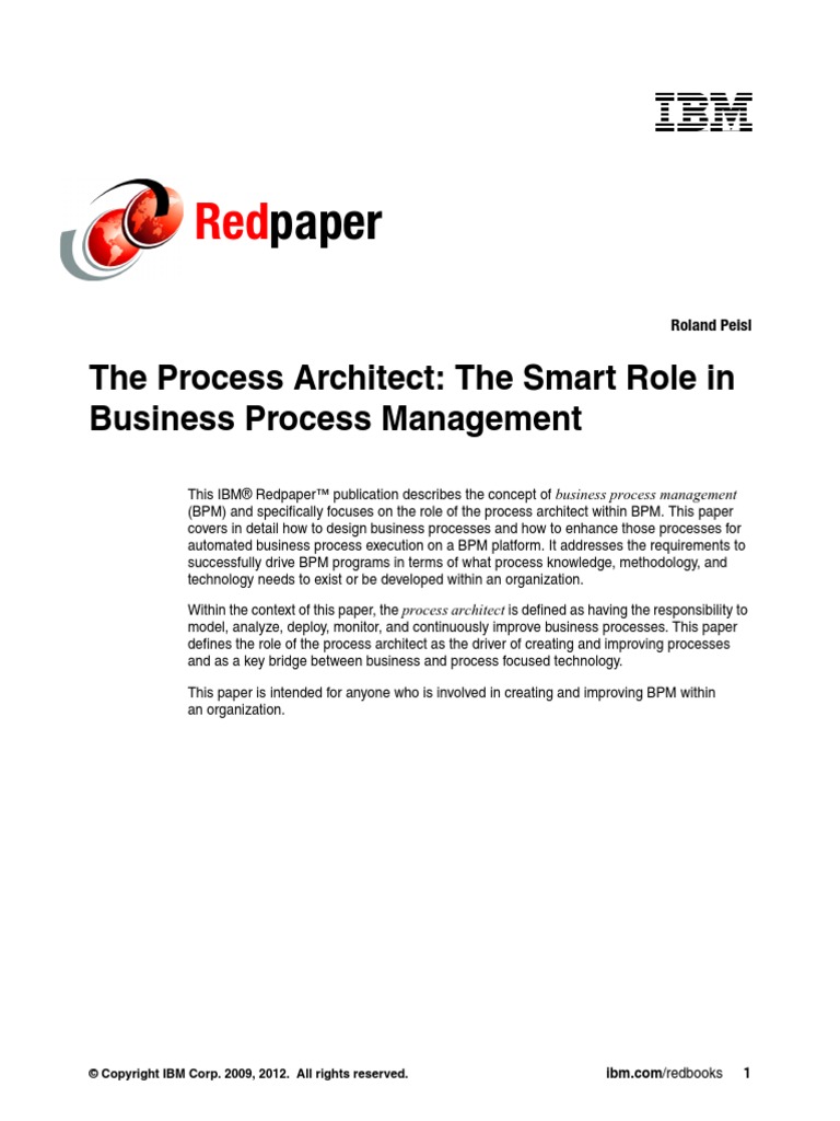 The Process Architect | PDF | Business Process Management | Computer ...
